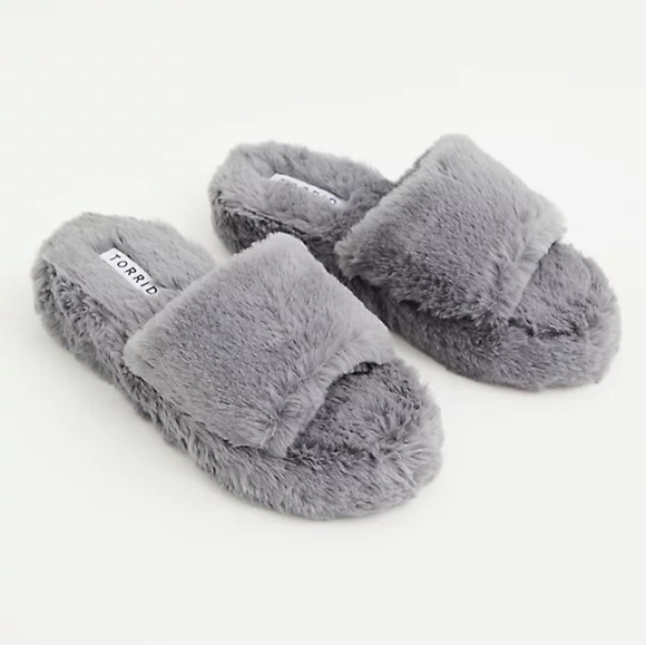 torrid | Shoes | Torrid Faux Slippers Size 2w | Poshmark